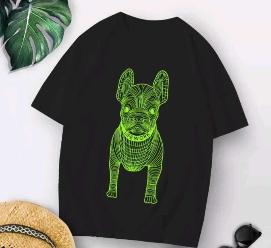 Kaos anjing frenchie bulldog baju anjing bulldog kaos wanita jumbo ...