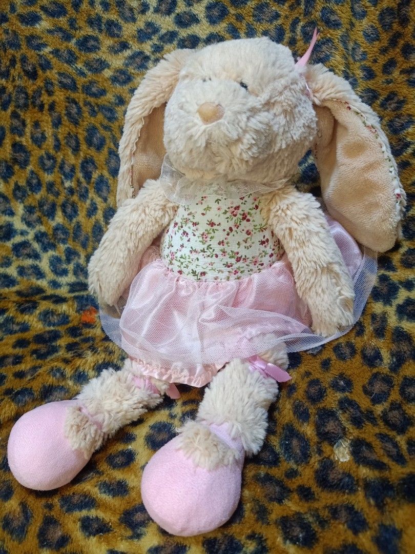 KEEL TOYS BALLERINA BUNNY / RABBIT IN FLORAL TUTU COMFORT PLUSH on ...