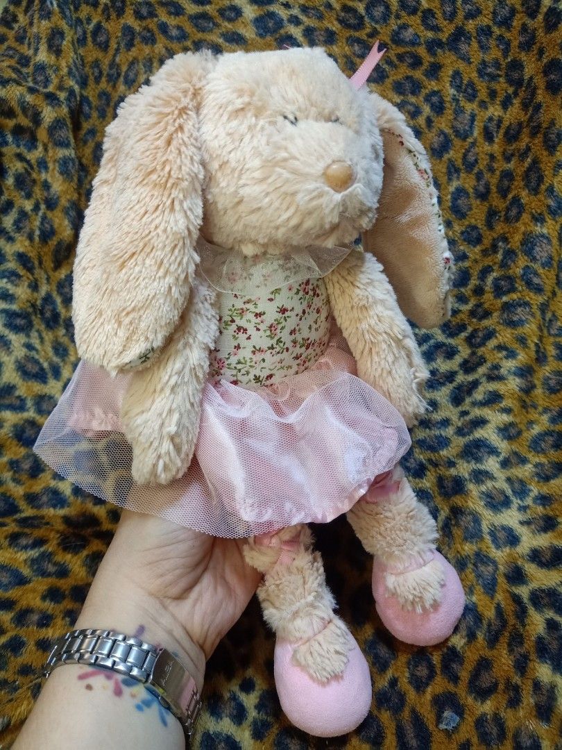 KEEL TOYS BALLERINA BUNNY / RABBIT IN FLORAL TUTU COMFORT PLUSH on ...