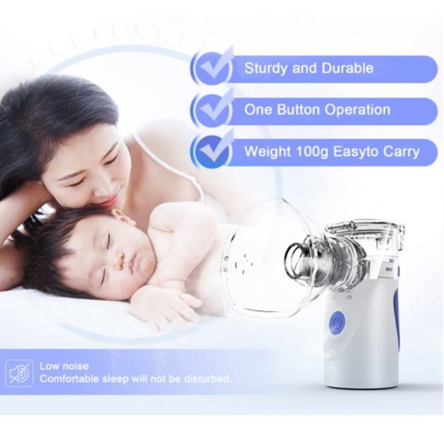 [Babies/Kids/Adults use] Handheld Nebulizer Mesh Atomizer Nebuliser ...