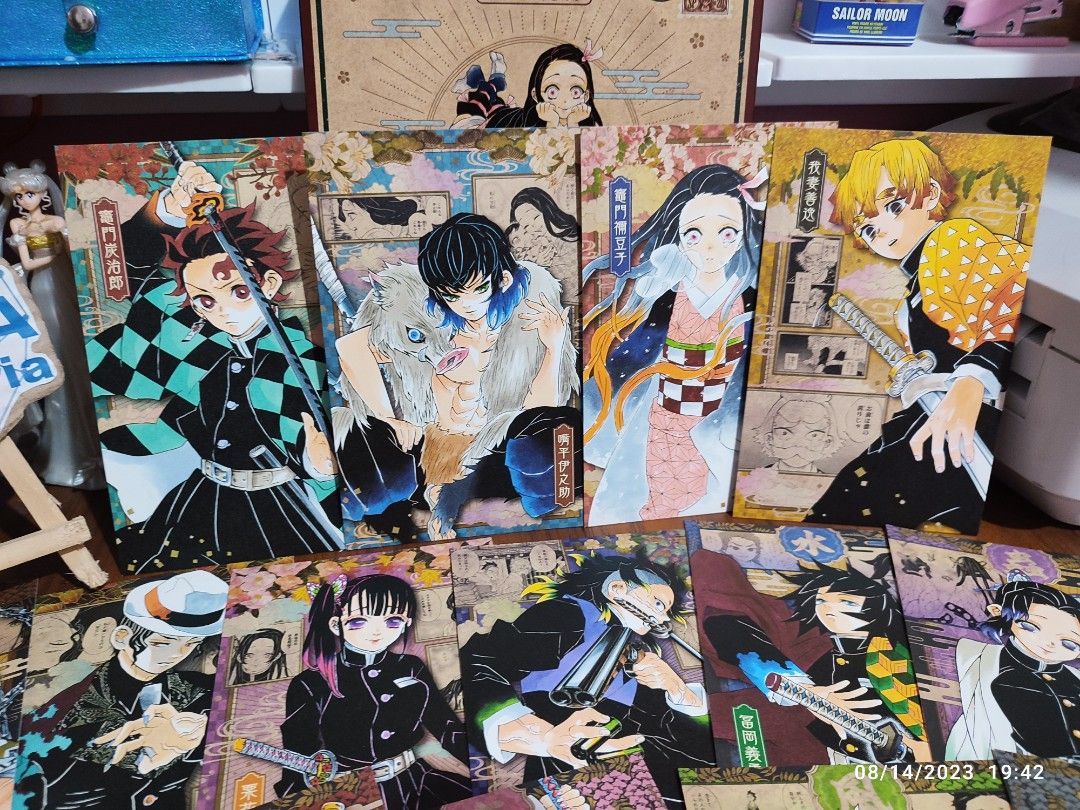 Kimetsu no Yaiba / Demon Slayer MANGA ART Postcards AUTHENTIC Shueisha ...