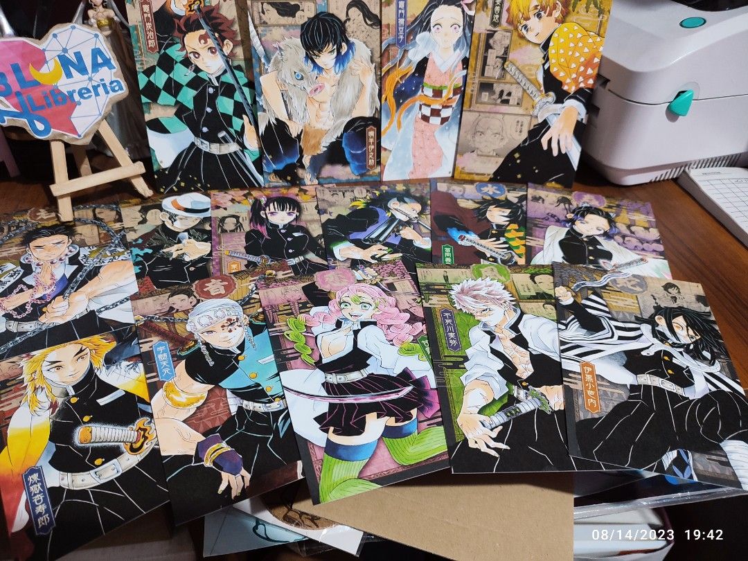 Kimetsu no Yaiba / Demon Slayer MANGA ART Postcards AUTHENTIC Shueisha ...
