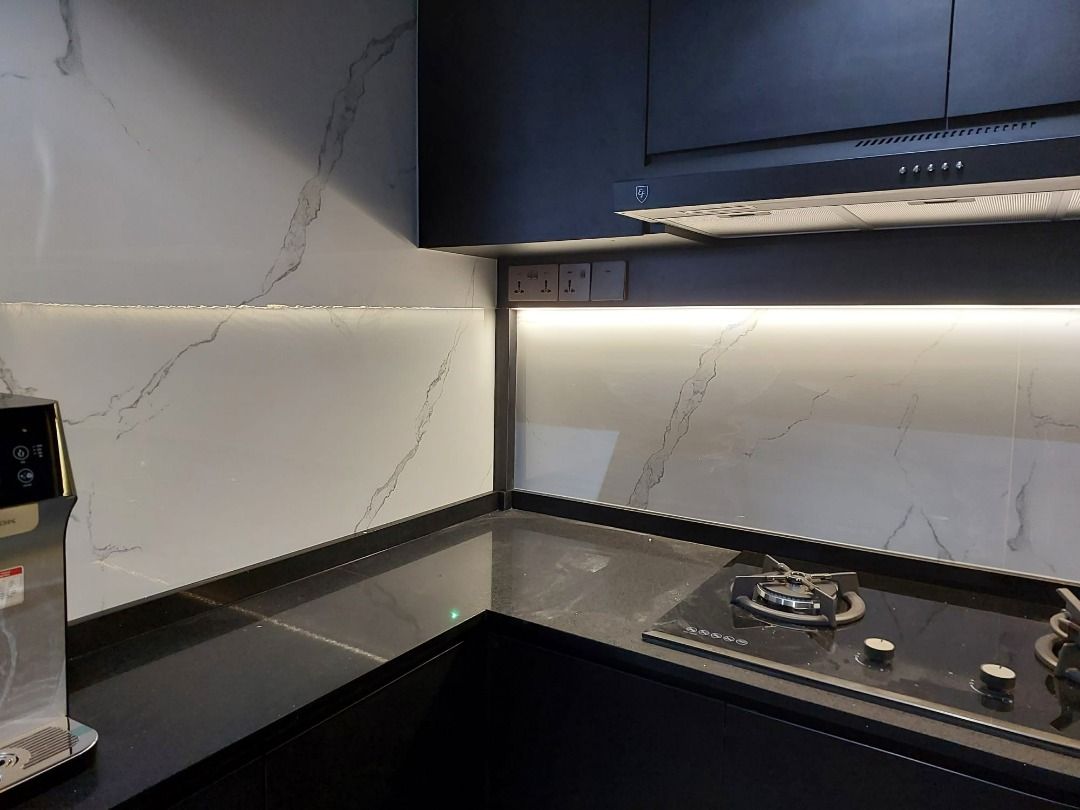 KITCHEN WALL PANEL PVC RIGID BOARD & VINYL FLOORING PACKAGE, Furniture ...