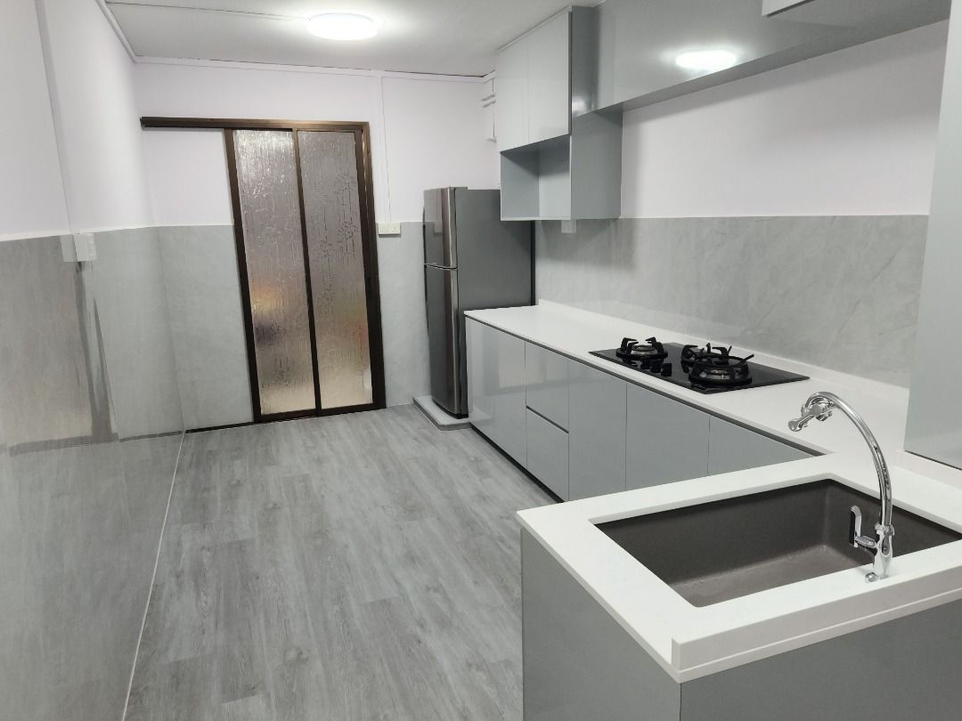 KITCHEN WALL PANEL PVC RIGID BOARD & VINYL FLOORING PACKAGE, Furniture ...