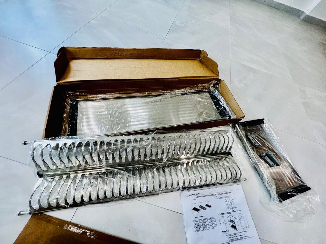 KKPL SUS304 stainless steel dish rack, Furniture & Home Living ...