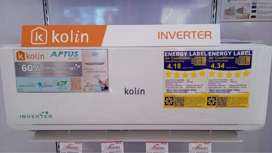 KOLIN SPLIT TYPE INVERTER AIRCON, TV & Home Appliances, Air ...
