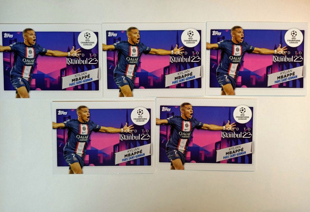 Kylian mbappe Topps lot ( Lionel Messi Cristiano Ronaldo Match attax ...