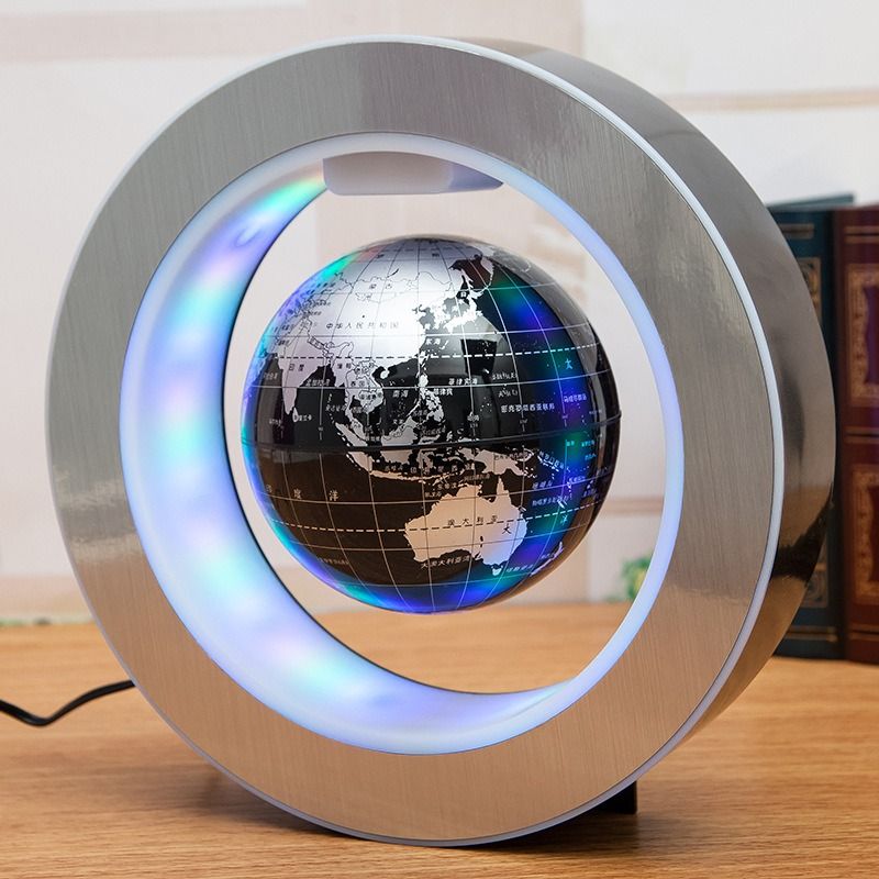 LED Magnetic Floating Globe World Map Levitation Light Anti Gravity ...