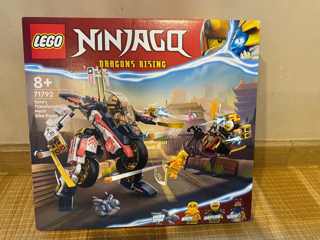 LEGO NINJAGO Dragons Rising 71792 Sora’s Transforming Mech Bike Racer ...