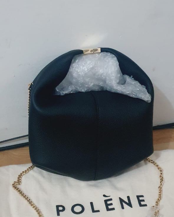Like new Polene beri black strap chain, Barang Mewah, Tas & Dompet di ...