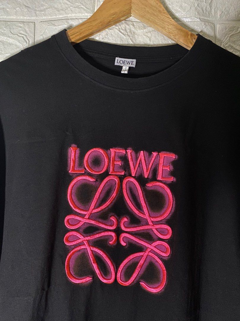 Loewe neon pink logo on Carousell