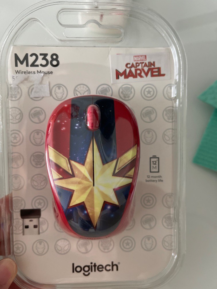 Logitech Logi M238 Wireless mouse Captain Marvel Colour, Computers ...