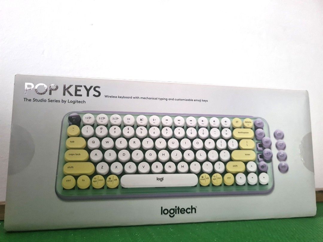 Logitech POP Keys Mechanical Wireless Keyboard (MINT), Computers & Tech ...