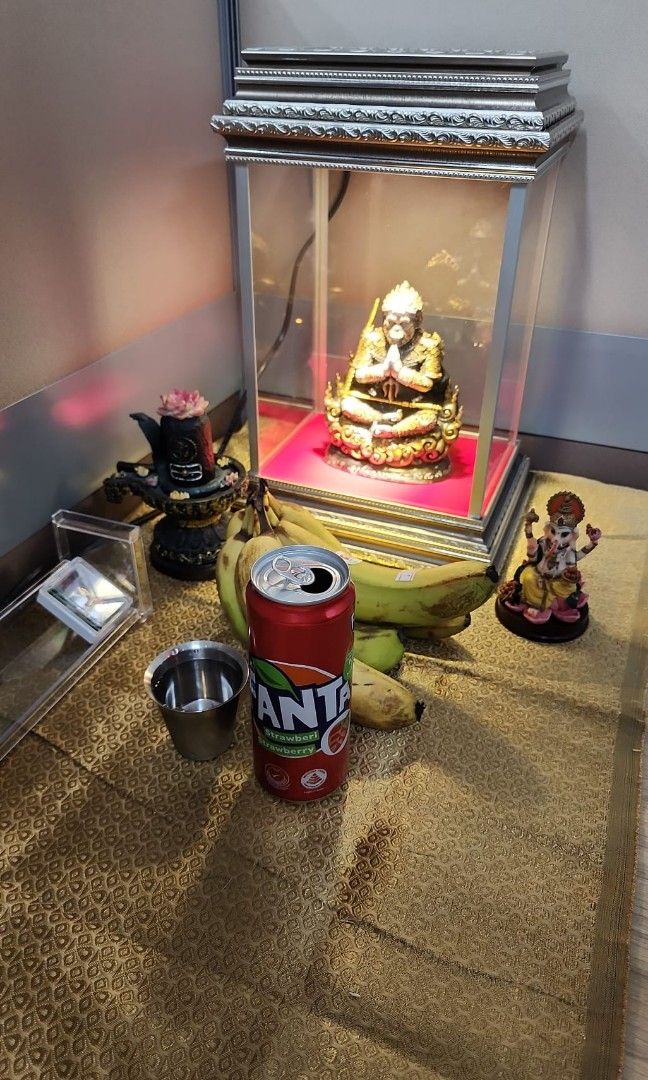 LP ANAN MONKEY GOD BUCHA THAI ORNAMENT HOUSING WITH LIGHT, Hobbies ...