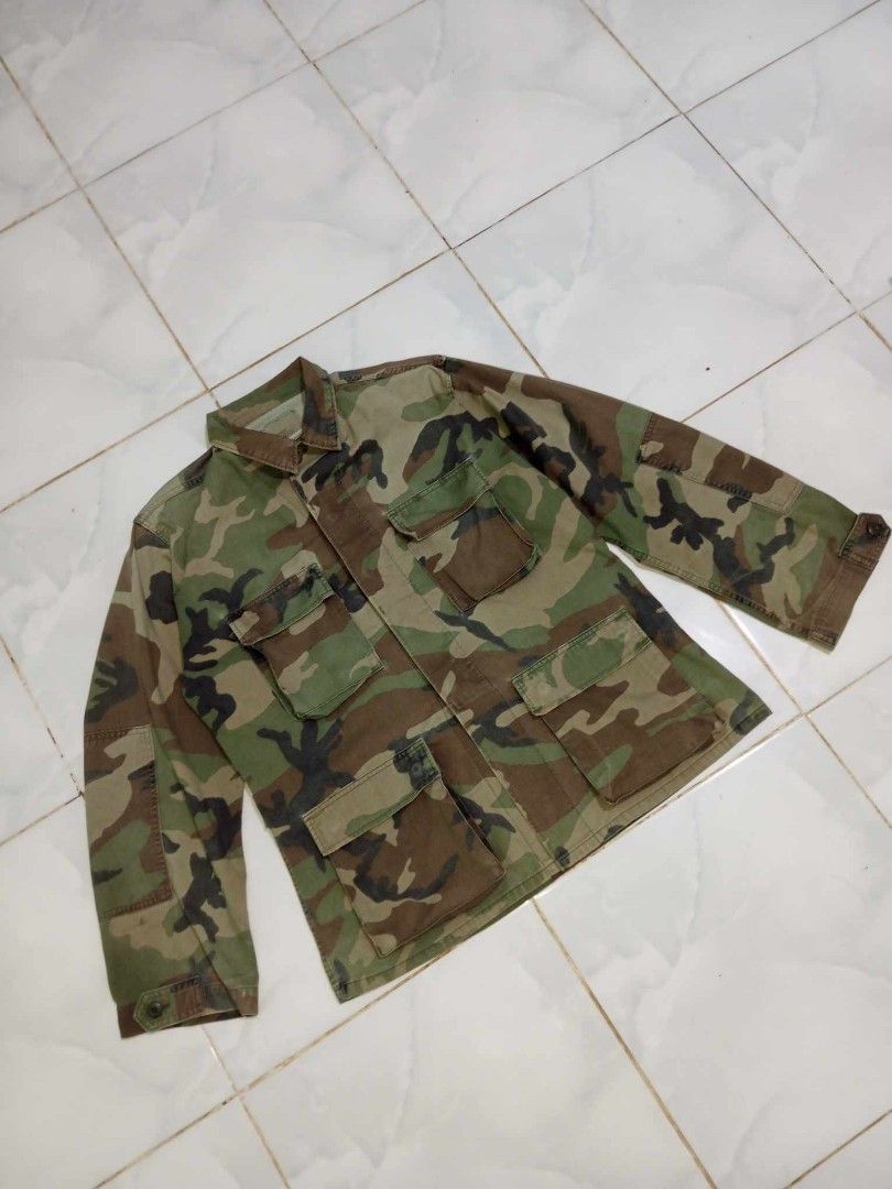 M65 BDU woodland ( jacket army ) jacket nato/ army USA, Fesyen Pria, Pakaian , Baju Luaran di ...