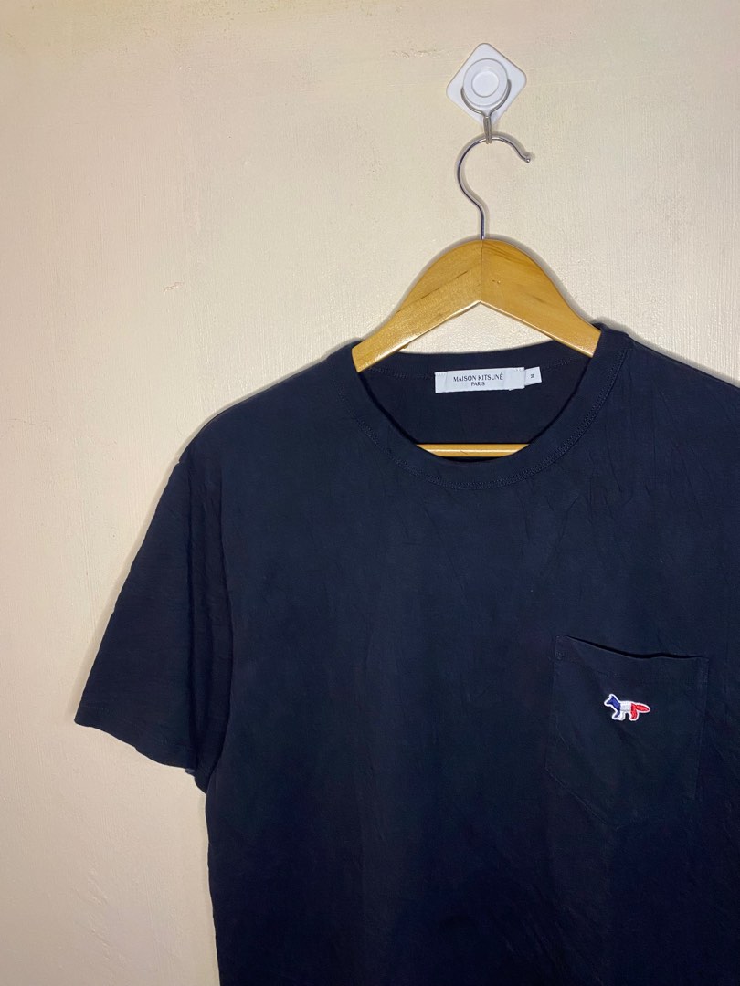Maison Kitsune Tricolored (France) Pocket Tee on Carousell