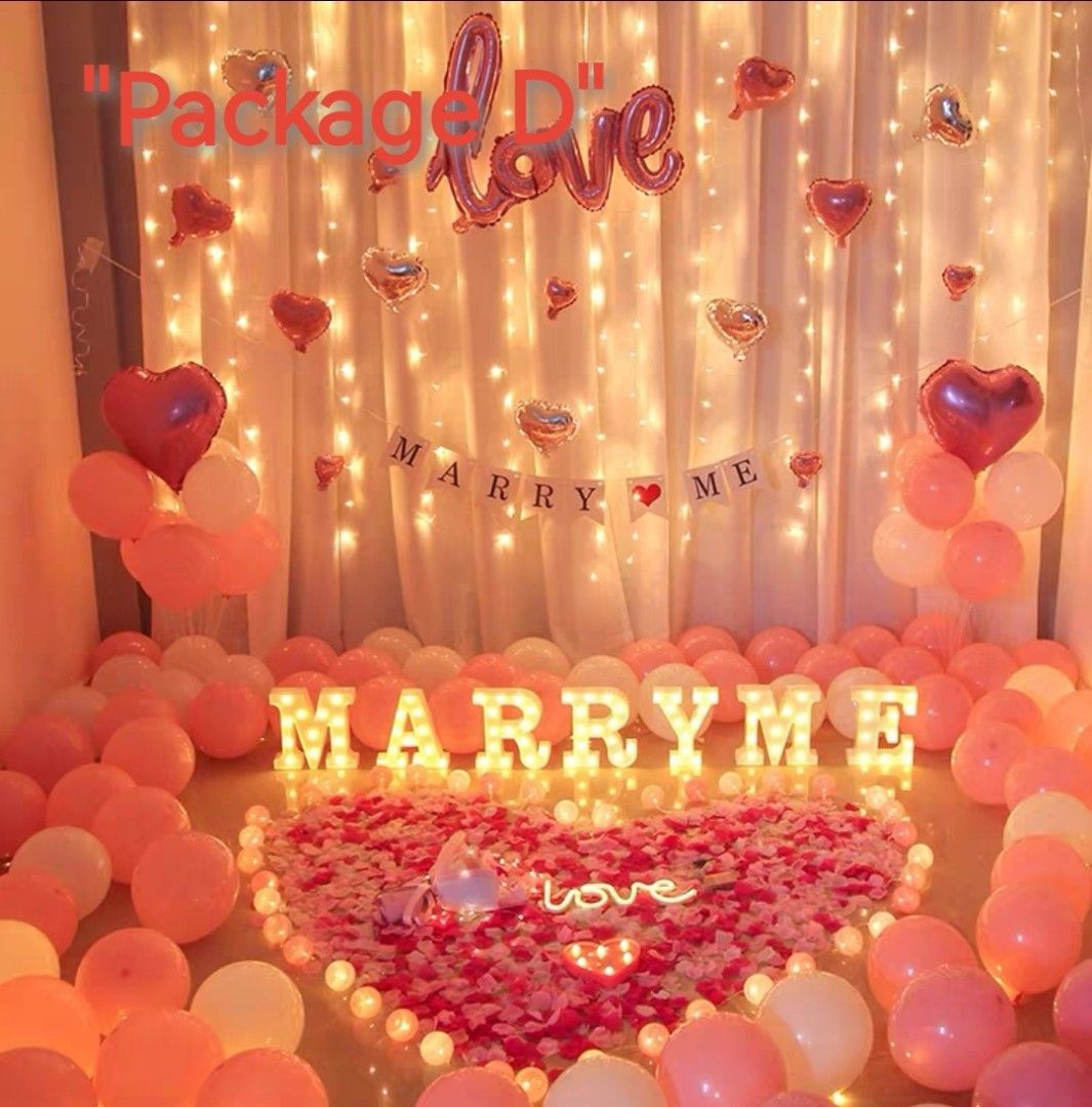 Marry Proposal, Easy Setup, Proposal Decorations, Hobbies & Toys ...