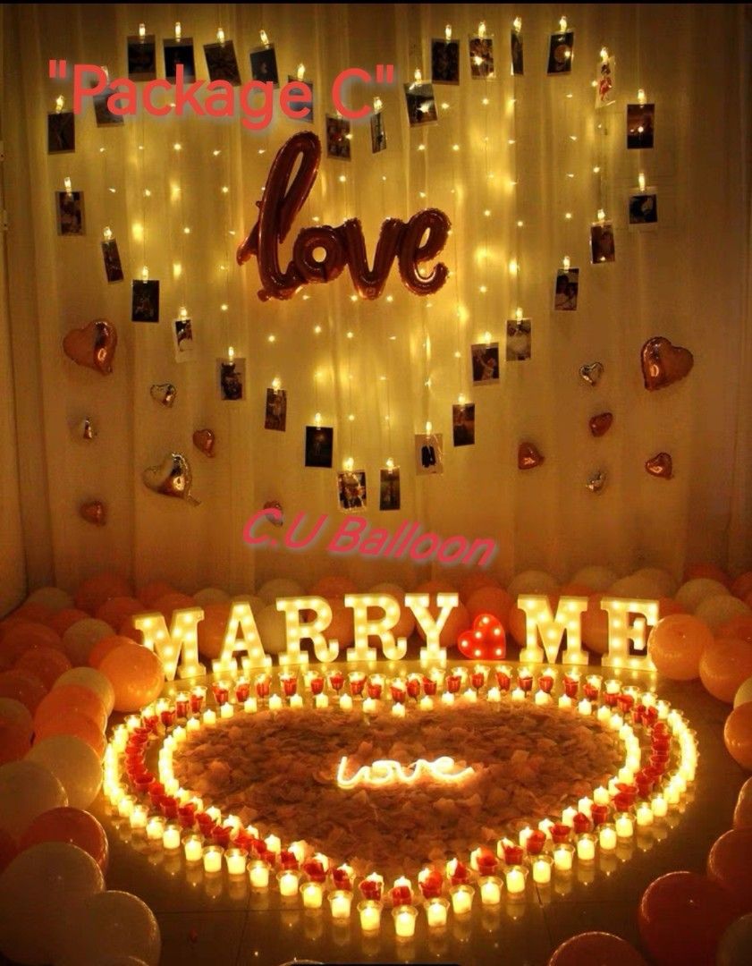 Marry Proposal, Easy Setup, Proposal Decorations, Hobbies & Toys ...