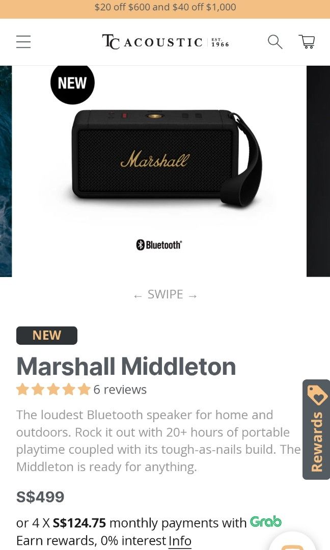 Marshall Middleton, Audio, Portable Music Players on Carousell