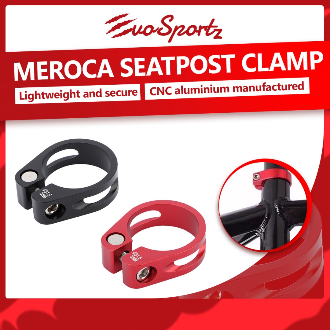 Meroca Seatpost Clamp | Bicycle Screw Seatpost Bolt Clamp, Sports ...