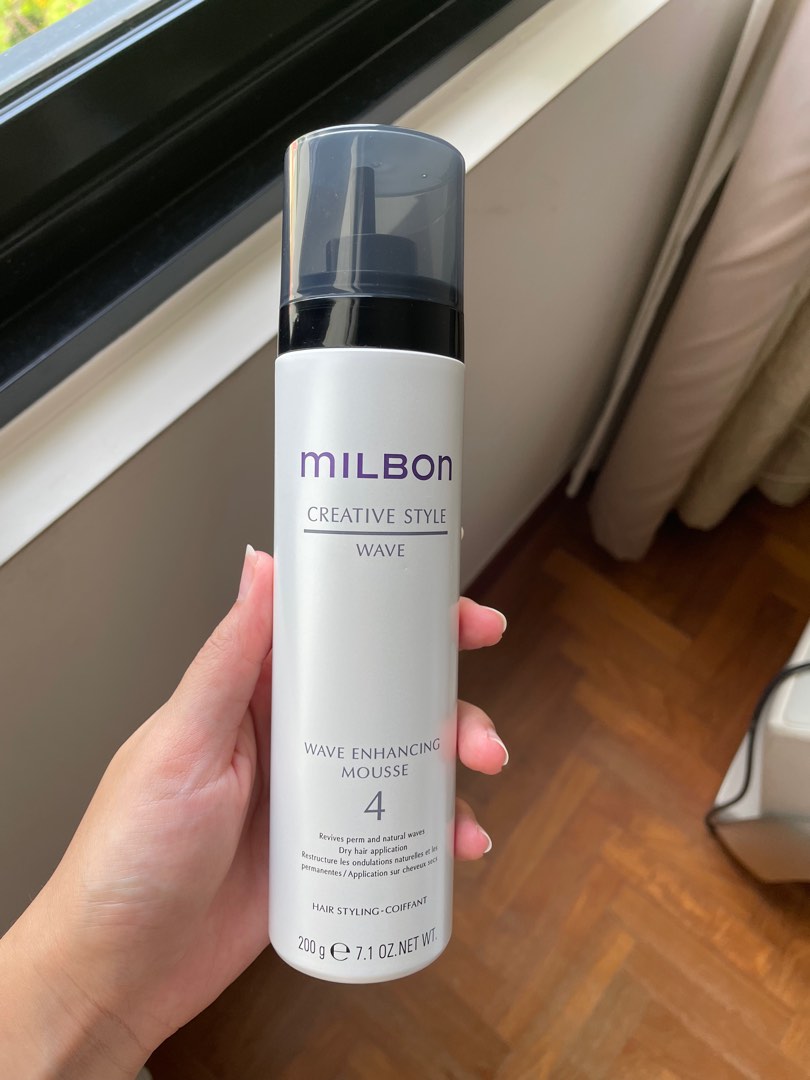 Milbon Wave Enhancing Mousse, Beauty & Personal Care, Hair on Carousell