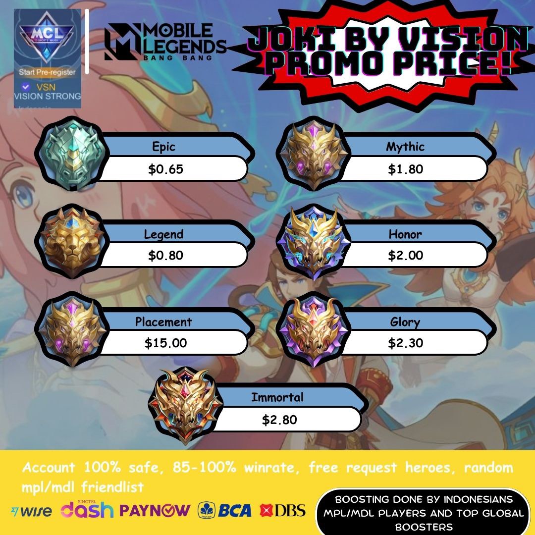 Mobile legends boosting / Mobile legend boosting / Mobile legend boost ...