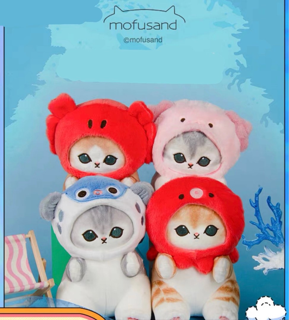 MOFUSAND CATS UNDER THE SEA version / CRAB / OCTOPUS / FISH / OXETOL ...