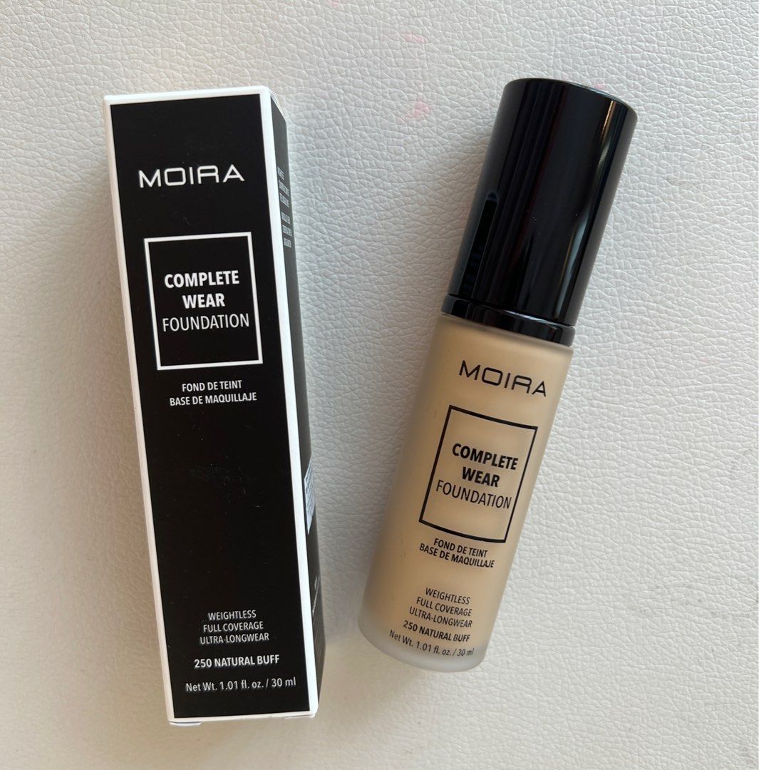 MOIRA COMPLETE WEAR FOUNDATION (250 NATURAL BUFF), Beauty & Personal ...