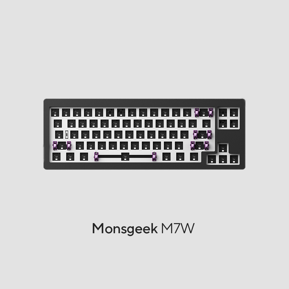 Monsgeek M7W Wireless Aluminium Gasket Custom Mechanical Keyboard Kit ...