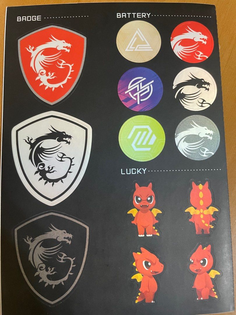 MSI Stickers, Computers & Tech, Parts & Accessories, Other Accessories ...