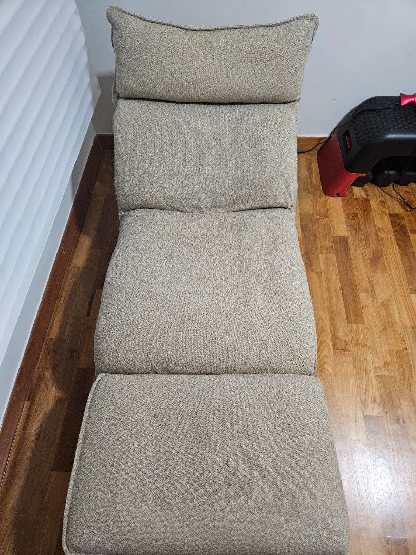 Muji Recliner Sofa / Chair With Ottoman, Furniture & Home Living ...