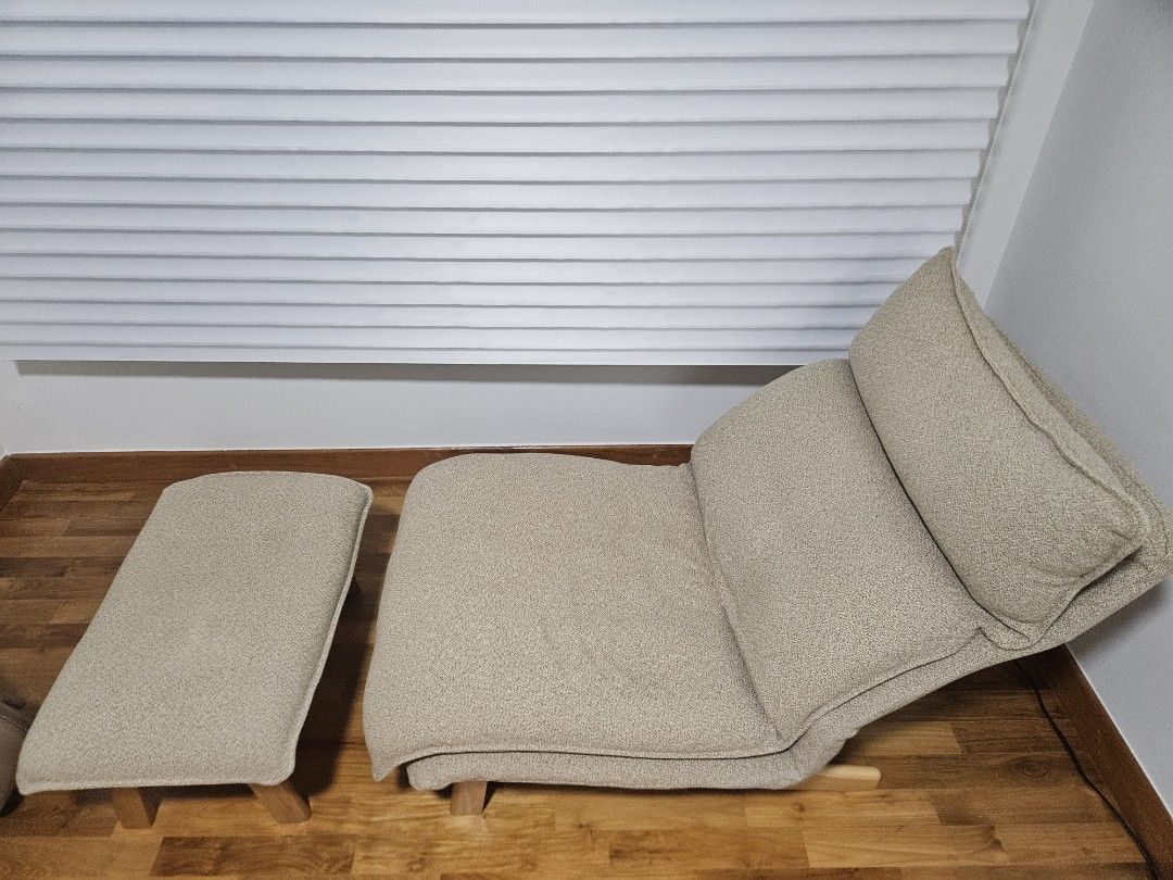 Muji Recliner Sofa / Chair With Ottoman, Furniture & Home Living ...