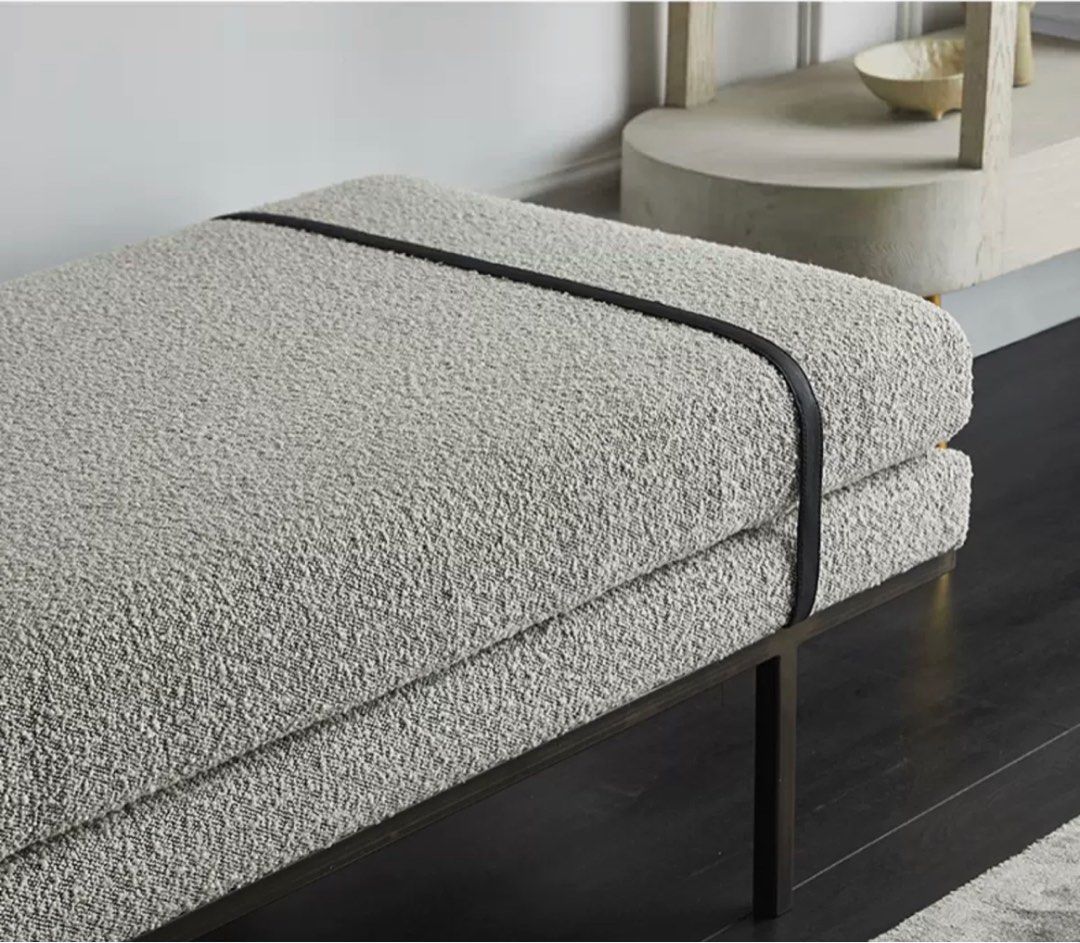 MURI Modern Fabric Bench, Furniture & Home Living, Furniture, Chairs on ...