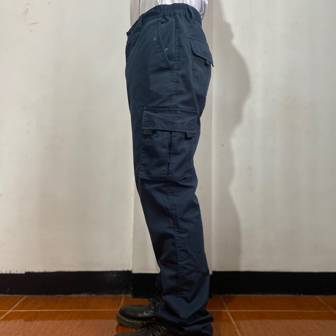 Navy Blue Cargo Pants on Carousell