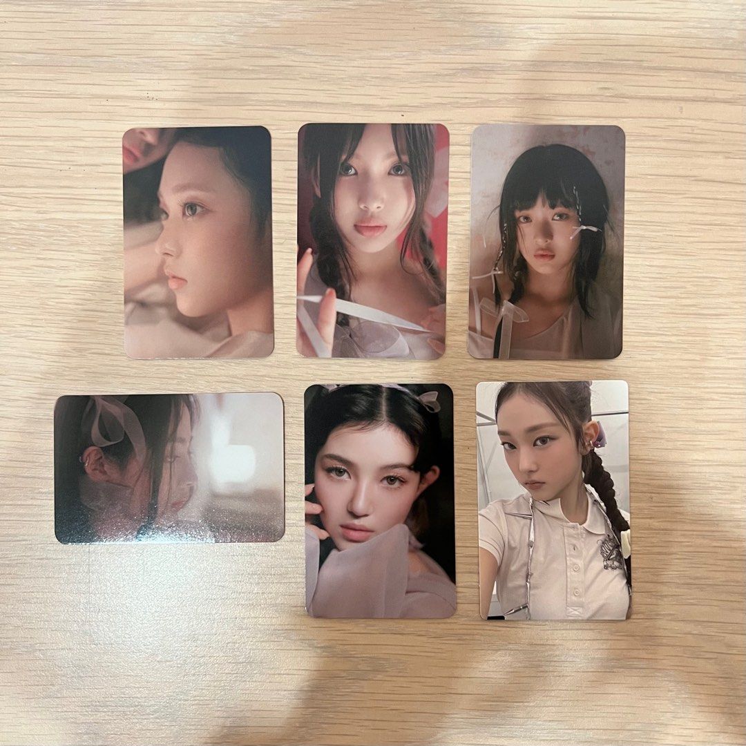 newjeans get up beach bag ver. and box ver. weverse shop pob. haerin pc/ photocard, haerin phone ...