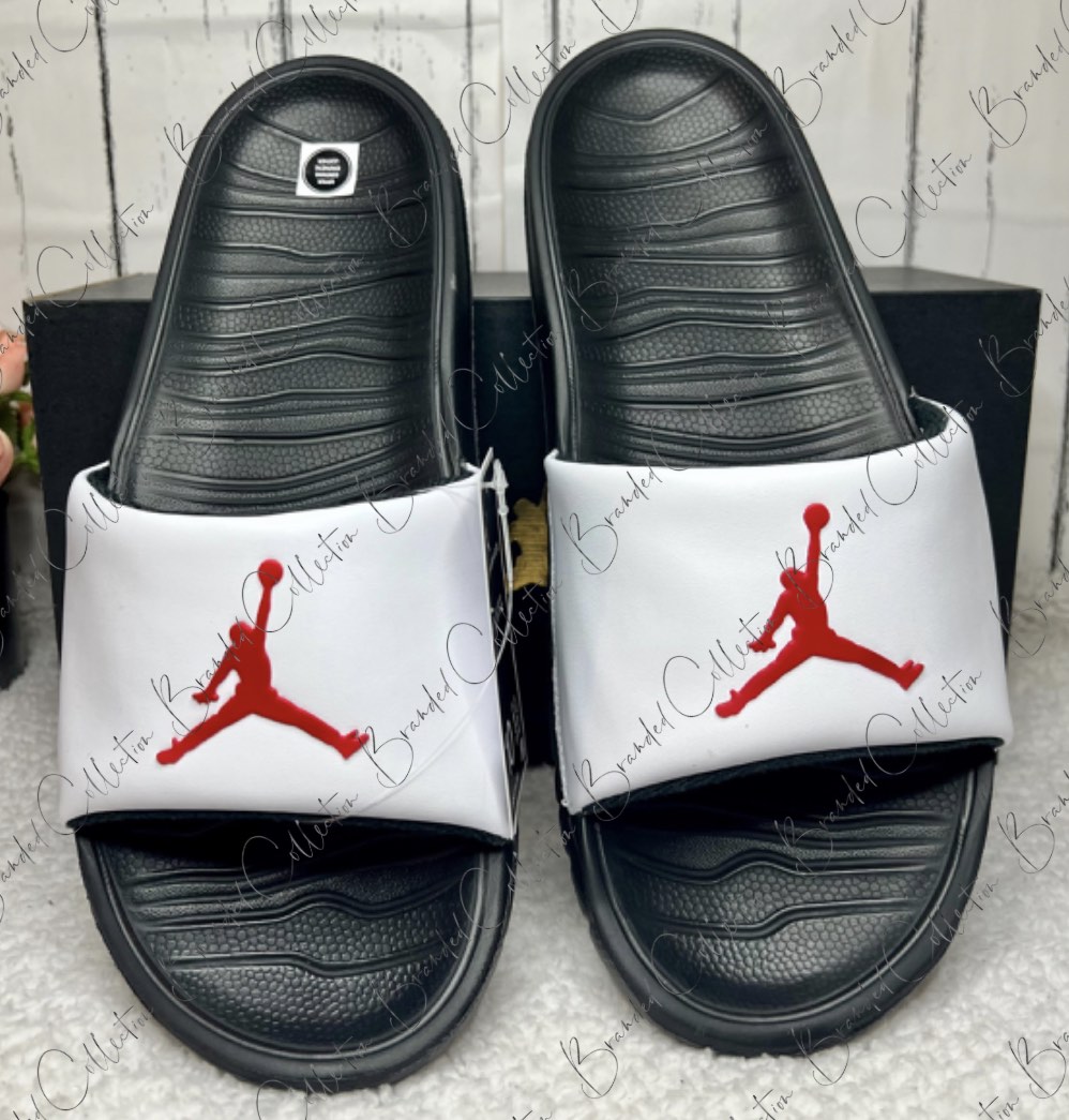 Nike Jordan Break Slides Sandals Black/White, Men's Fashion, Footwear ...