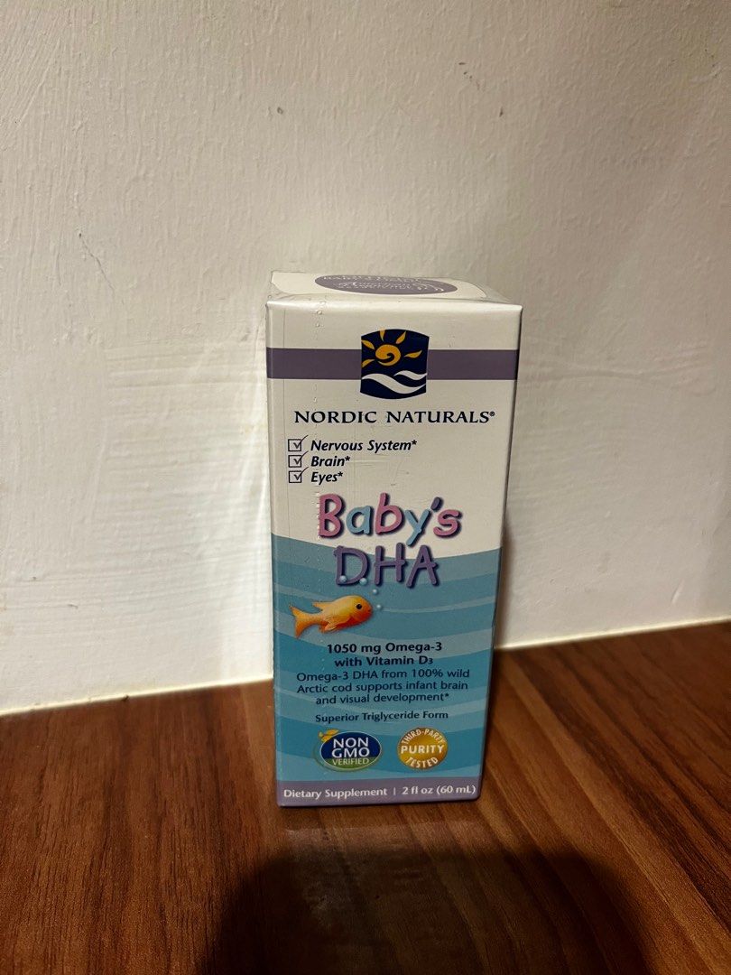 Nordic naturals baby DHA 60ml, Health & Nutrition, Health Supplements, Vitamins & Supplements on ...