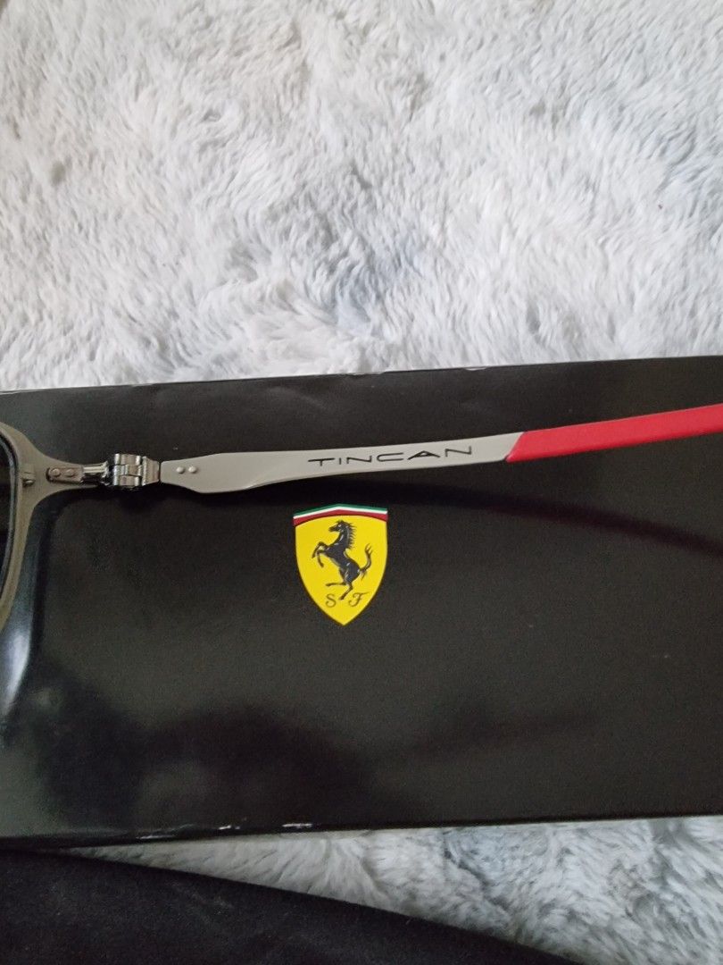 Oakley Ferrari Red Tincan Black Chrome with Black Iridium, Men's ...