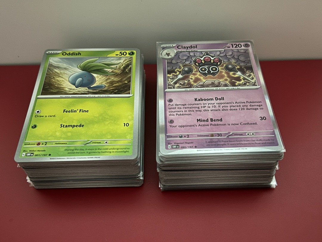 Obsidian Flames (SV03) - Complete Set of Common (95), Uncommon (71) and ...