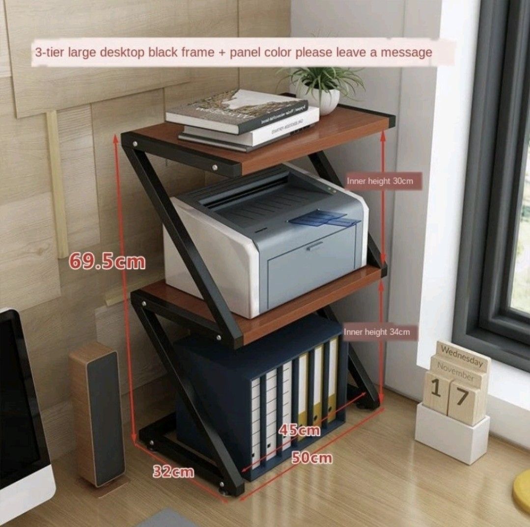 Office File/Printer Rack, Furniture & Home Living, Furniture, Shelves ...