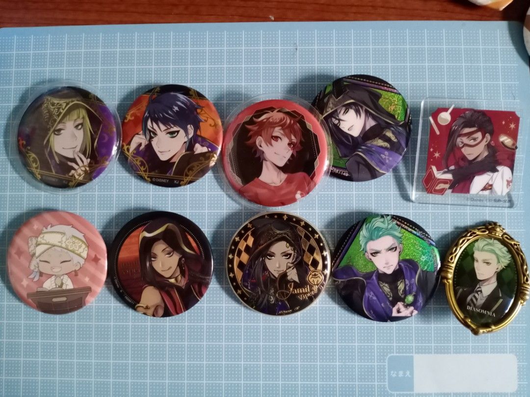 Official Twisted Wonderland Button Badges Hobbies Toys Collectibles