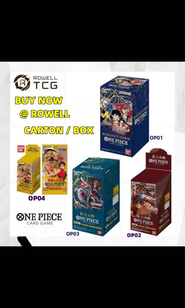 One piece box/carton for sale, Hobbies & Toys, Toys & Games on Carousell