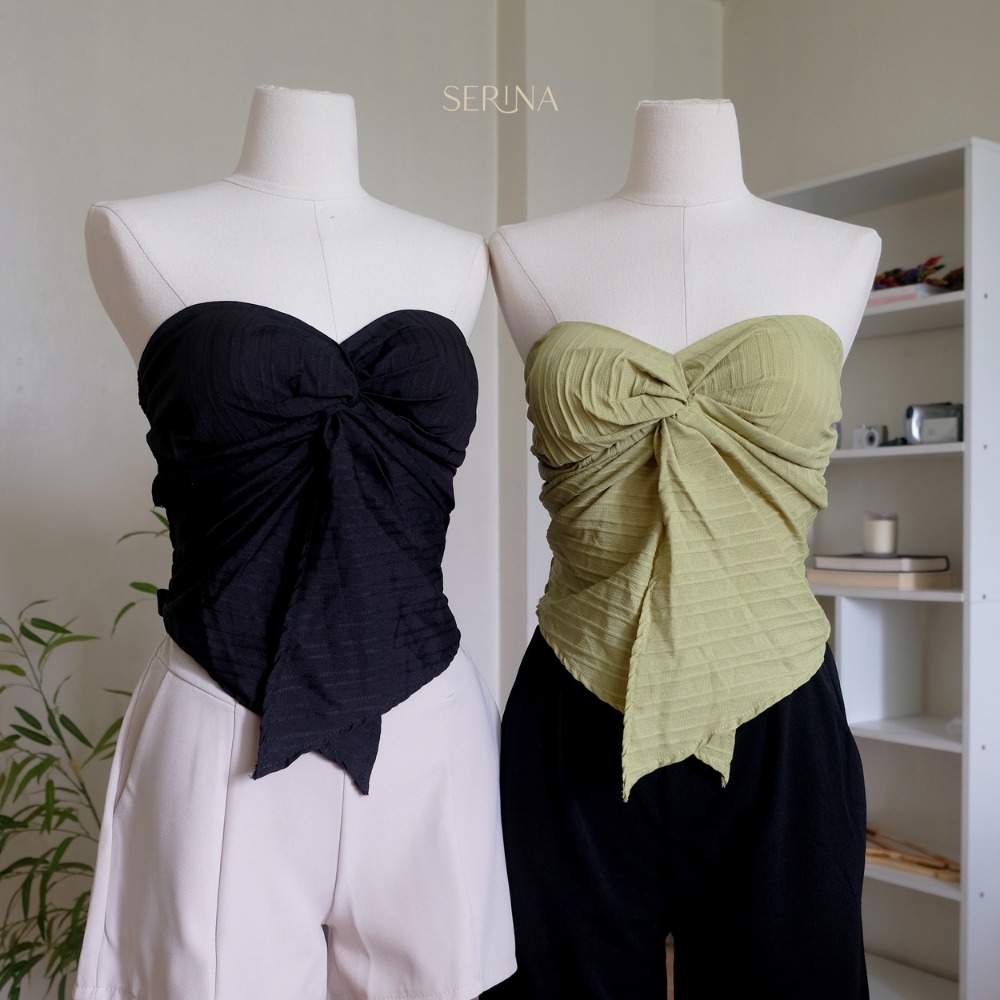 Padded Twist Tube Top, Women's Fashion, Tops, Sleeveless on Carousell