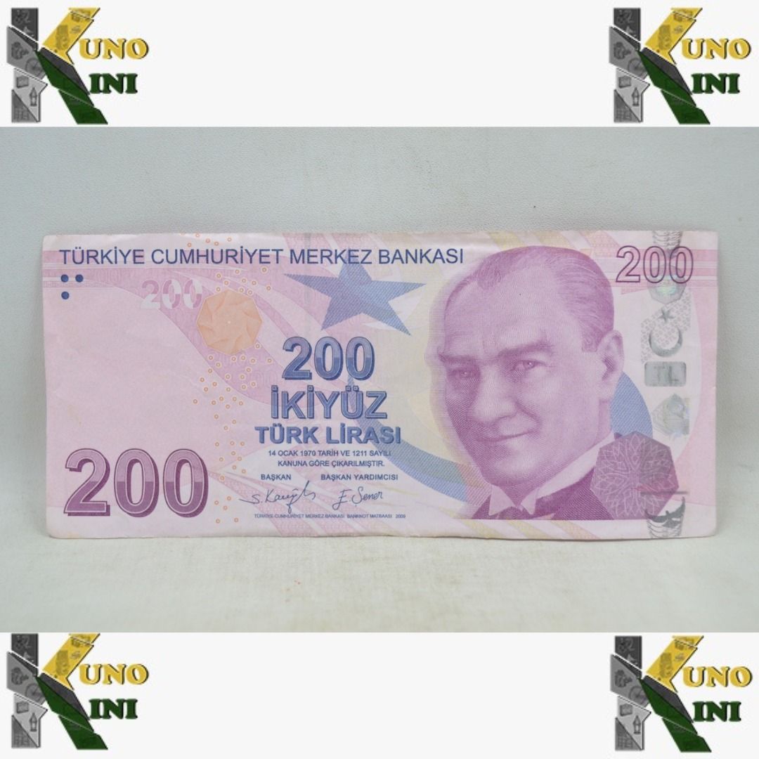 PAKET KOLEKSI FULL SET LENGKAP UANG REAL TURKI LIRA , 6 lembar on Carousell