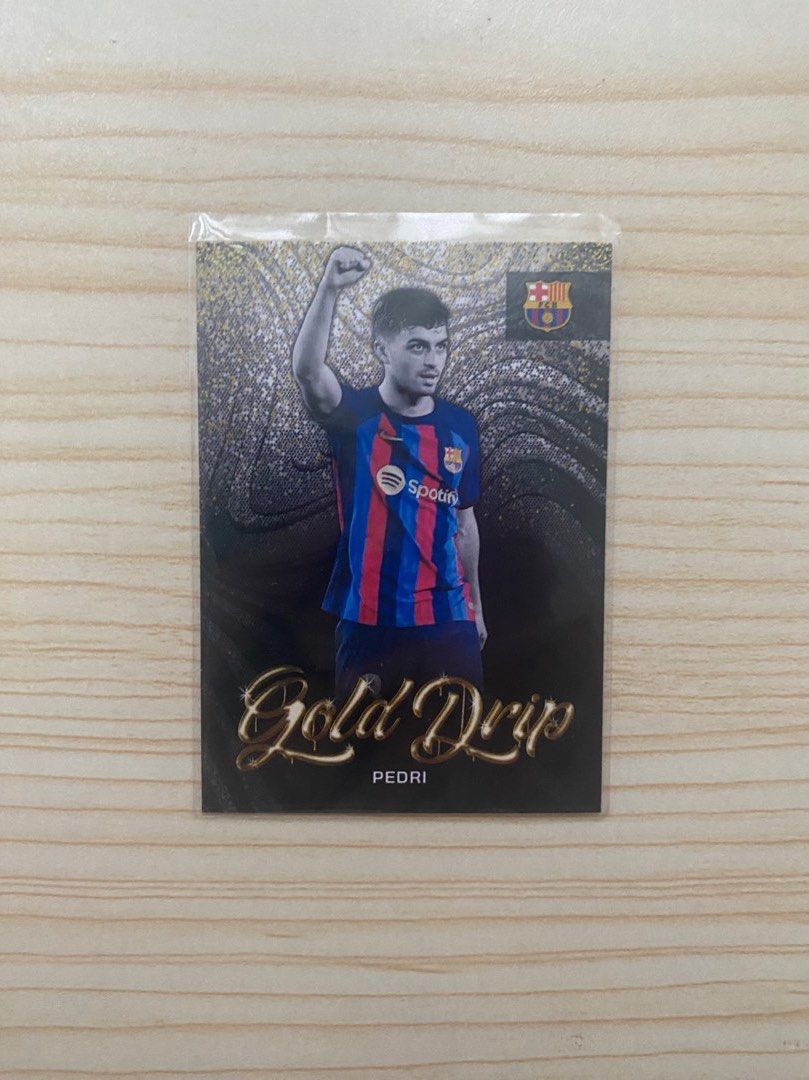 Pedri Gold Drip Holo Football Soccer Sports Card , Hobbies & Toys, Toys ...