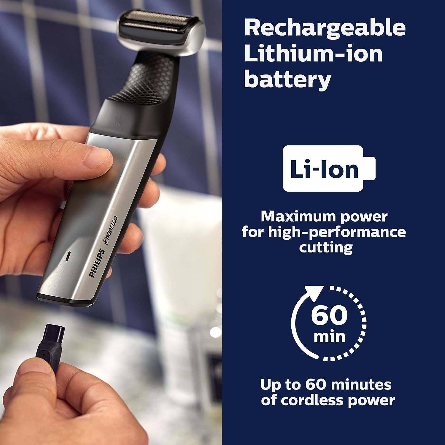 Philips Norelco Bodygroom Series 5000 Showerproof Body & Manscaping ...