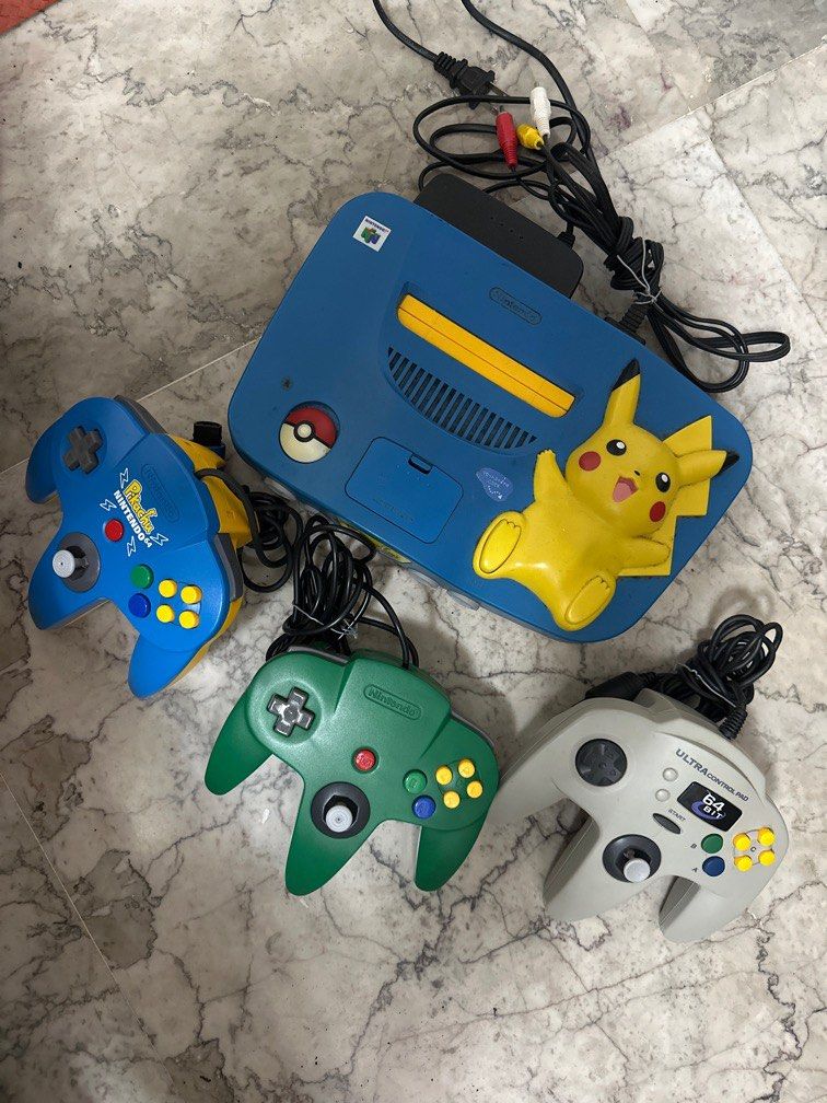 Pikachu Nintendo 64 Vintage Limited Edition, Video Gaming, Video Game ...
