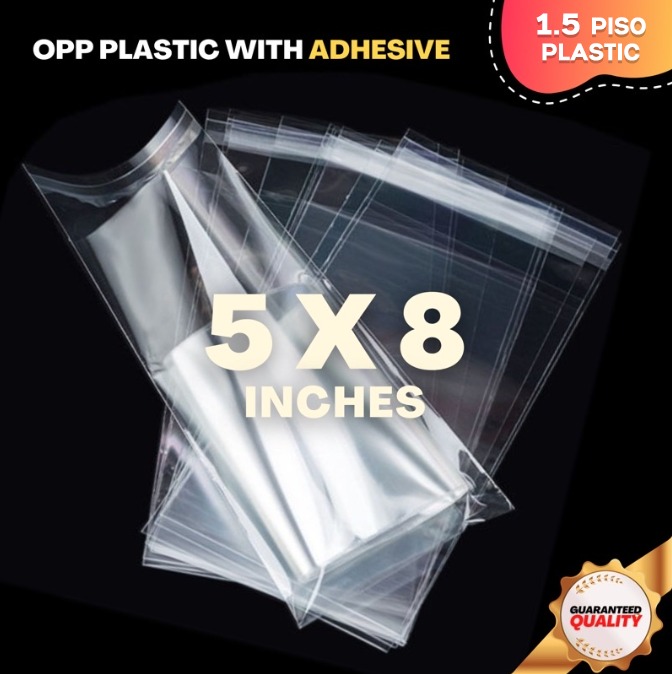 [PISO PLASTIC] OPP Packaging Plastic 5x8 Inches on Carousell