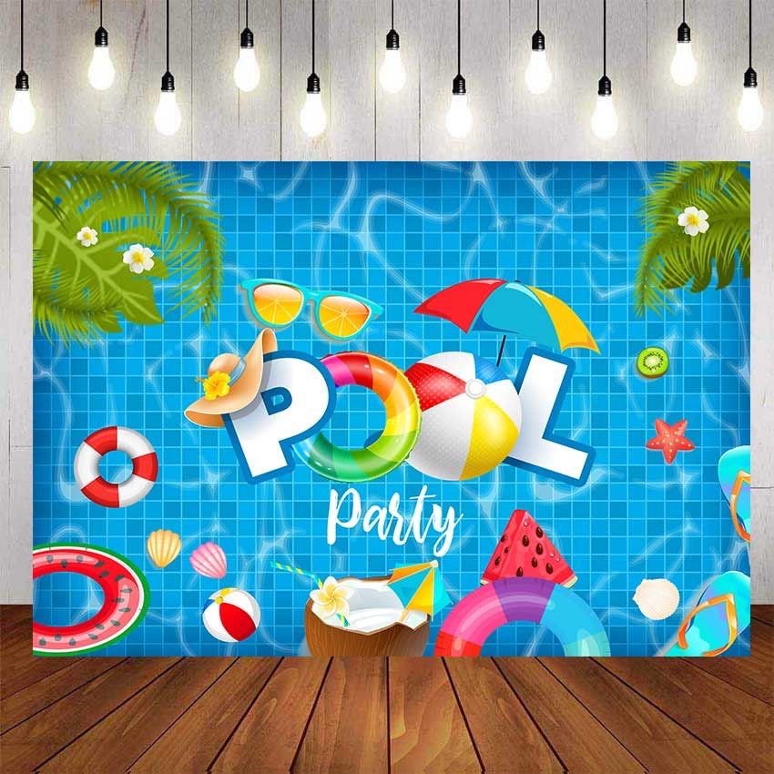 Pool Party backdrop, Babies & Kids, Babies & Kids Fashion on Carousell