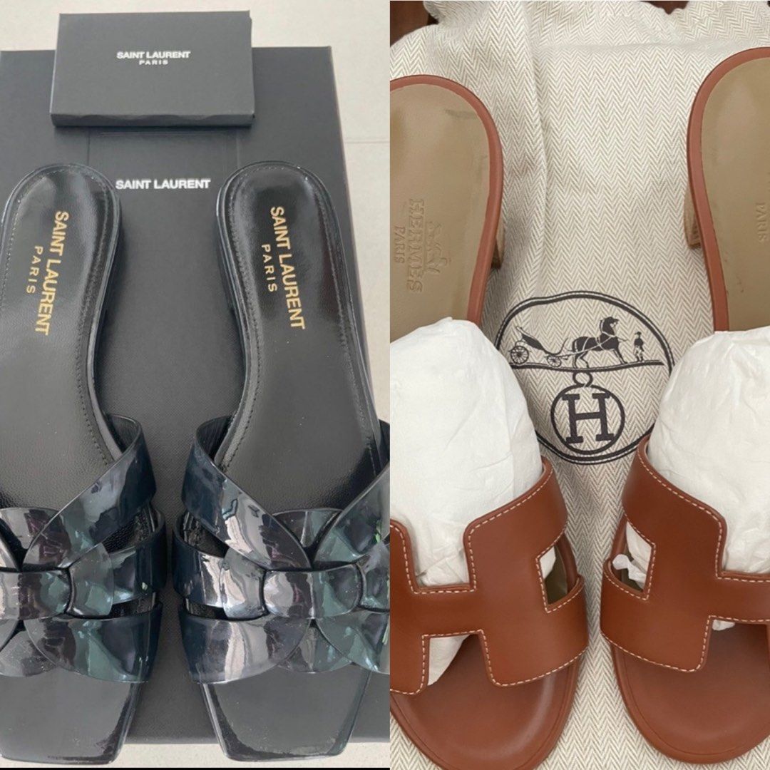 PRE LOVED YSL Tributes Flats and (SOLD) Oasis Sandals, Women's Fashion ...